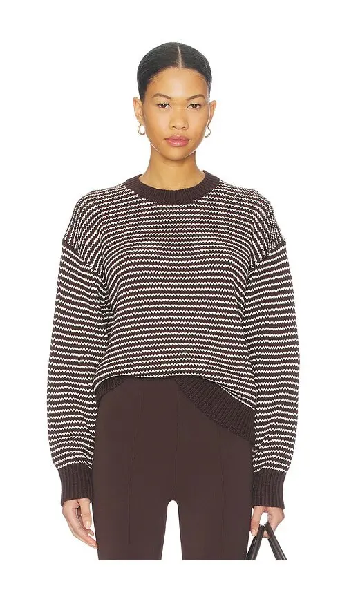 PISTOLA Aura Striped Crew Neck Sweater