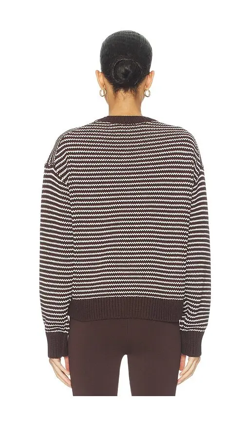 PISTOLA Aura Striped Crew Neck Sweater