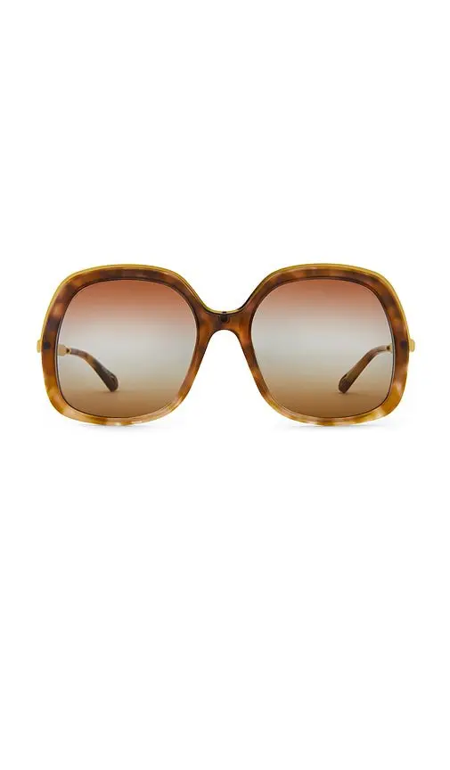 Chloé Aly Square Sunglasses - Brown
