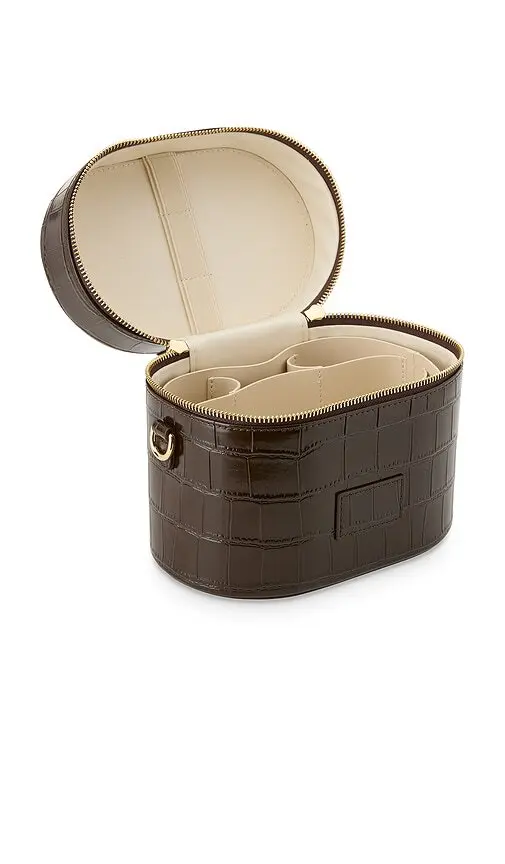 ETOILE COLLECTIVE X Revolve Oval Toiletry Case - Chocolate