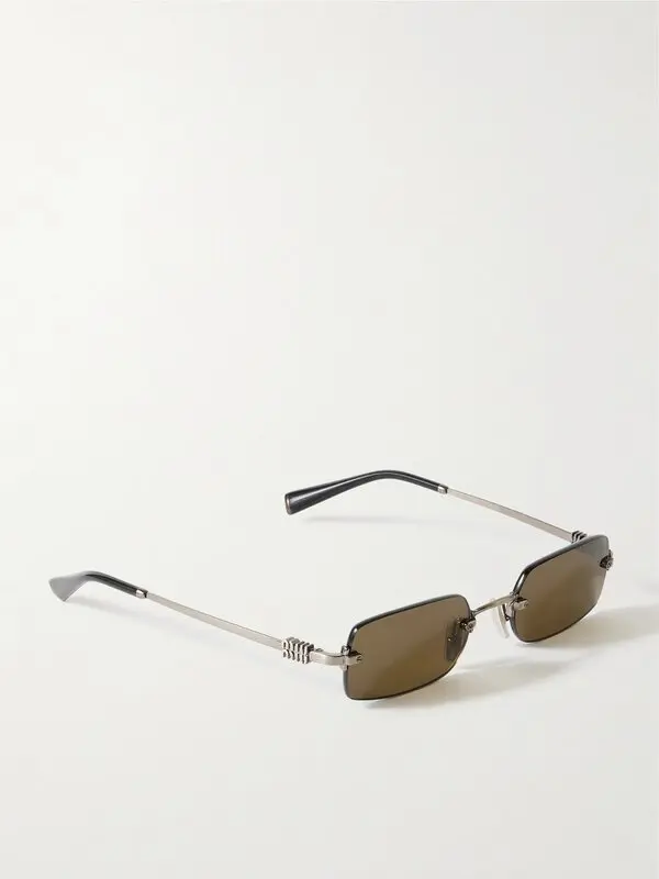 Miu Miu Square-frame Sunglasses - Silver