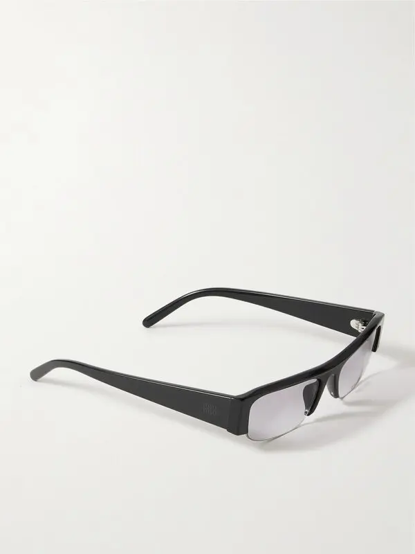 Miu Miu Vedette Square-frame Acetate Sunglasses - Black