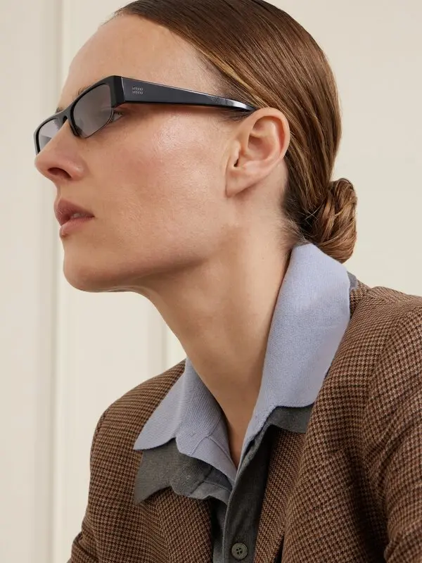 Miu Miu Vedette Square-frame Acetate Sunglasses - Black