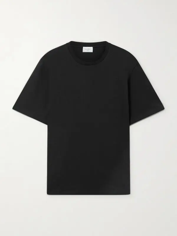 Saint Laurent Cotton-jersey T-shirt - Black