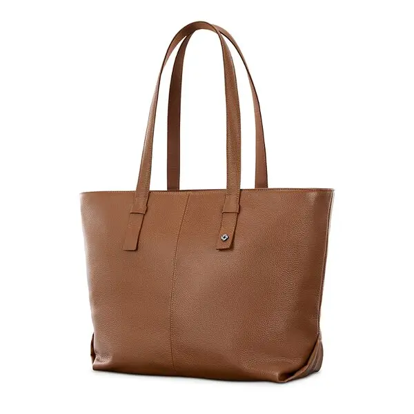 SAMSONITE Leather Tote - Cognac