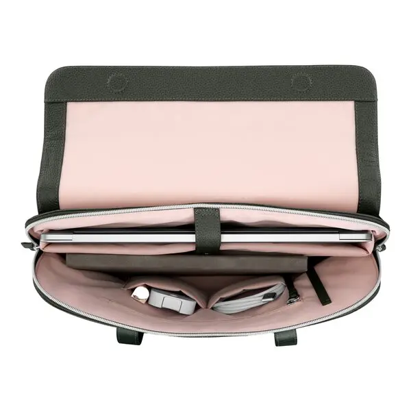 SAMSONITE Leather Convertible Brief - Olive