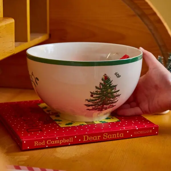 SPODE Christmas Tree Rice Bowl, Set Of 4