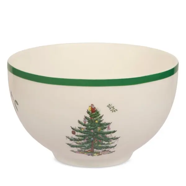 SPODE Christmas Tree Rice Bowl, Set Of 4