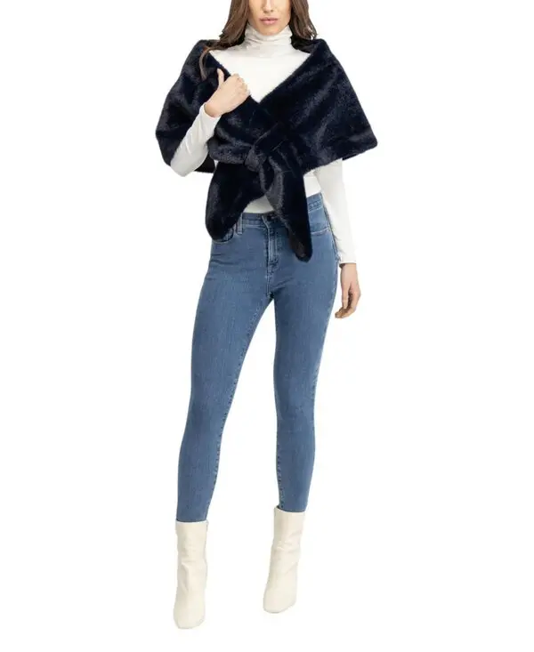 LYLA GRANT Faux Fur Mink Stole
