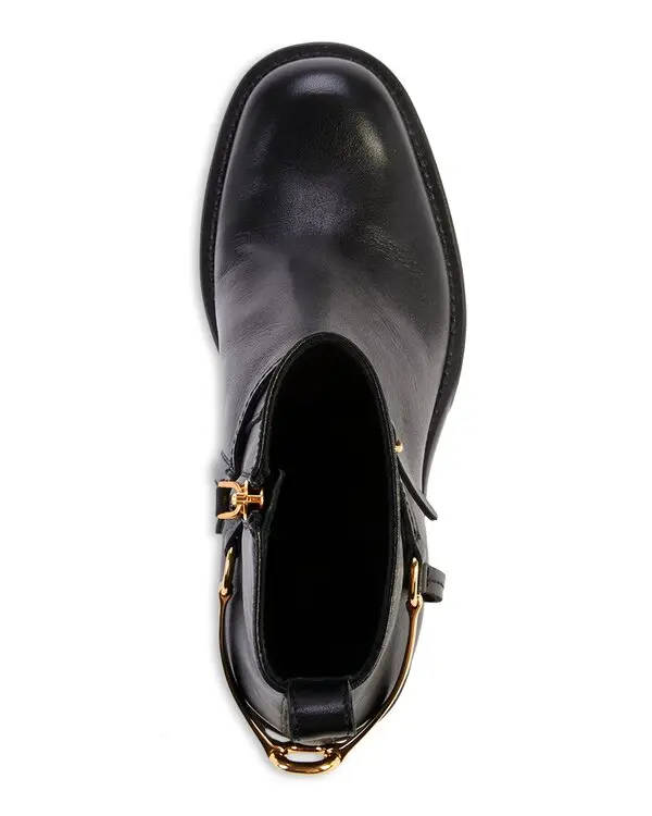 Chloé Dakota Ankle Boots With Equestrian Straps - Black