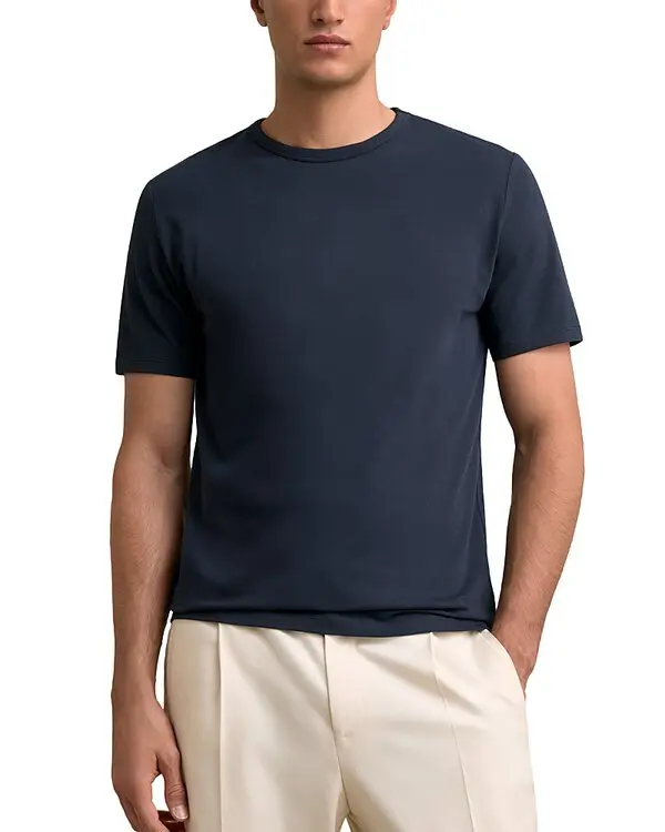 REISS Plain Stretch Cotton Tee