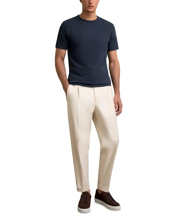 REISS Plain Stretch Cotton Tee