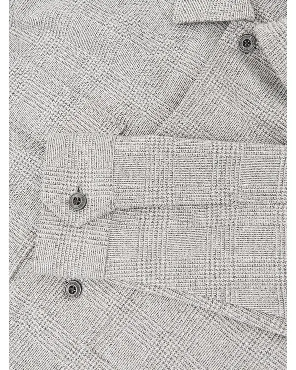 REISS Jersey Check Twin Pocket Jacket