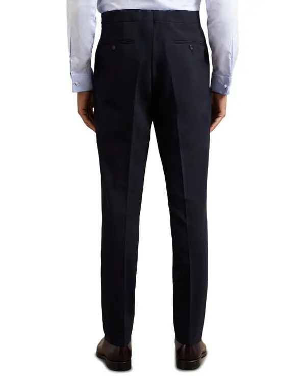 REISS Textured Weave Slim Fit Trousers