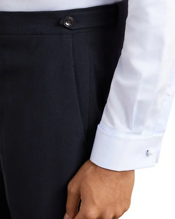 REISS Textured Weave Slim Fit Trousers