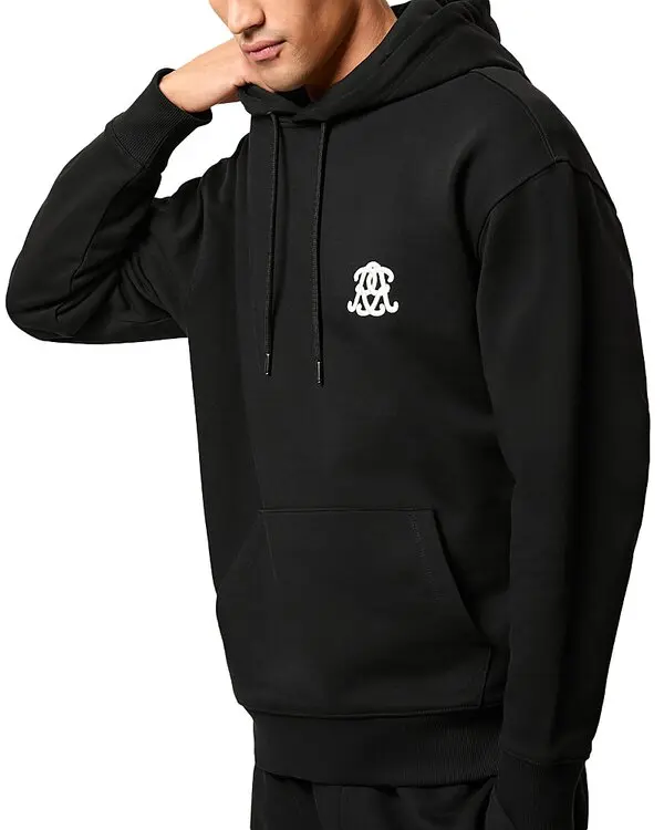 REISS Oversized Fit Motif Hoodie