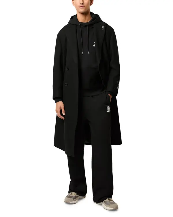 REISS Oversized Fit Motif Hoodie