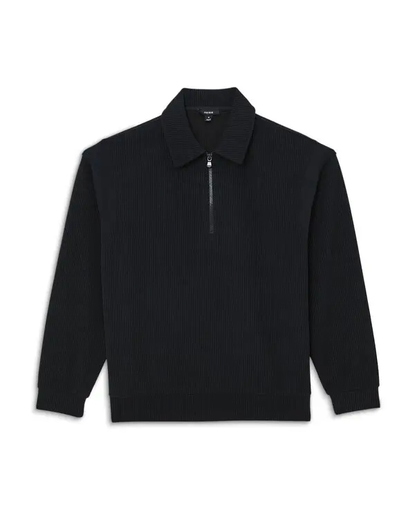REISS Half Zipper Corduroy Sweater