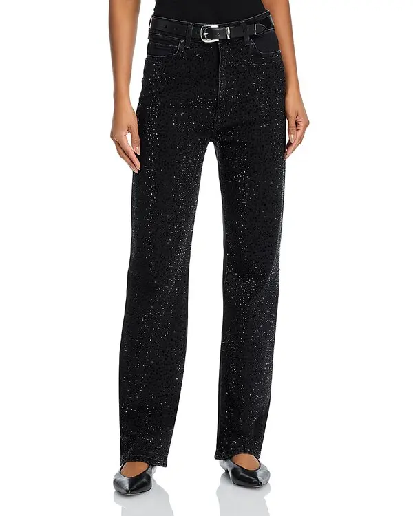 Paige Stevie Ankle Jeans - Interstellar Embellished
