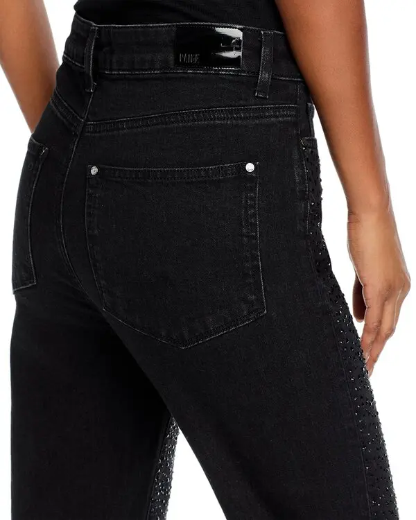 Paige Stevie Ankle Jeans - Interstellar Embellished
