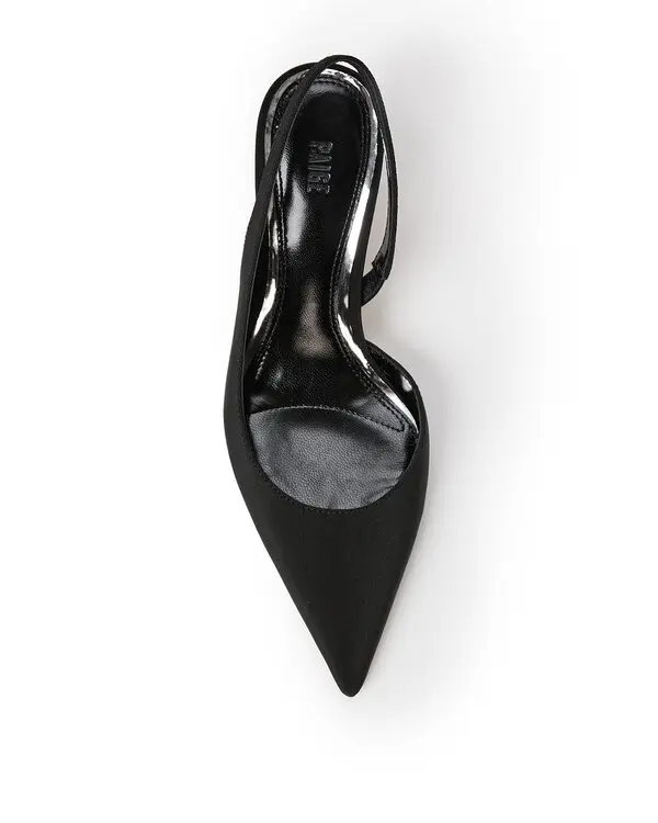 Paige Aven Slingback Pumps - Black