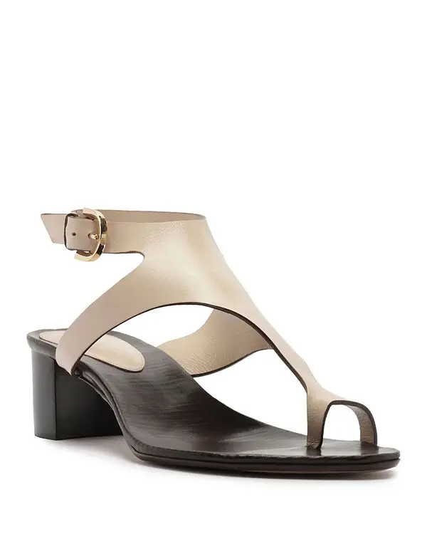 ALEXANDRE BIRMAN Eliah Block Heel Sandals - Shell
