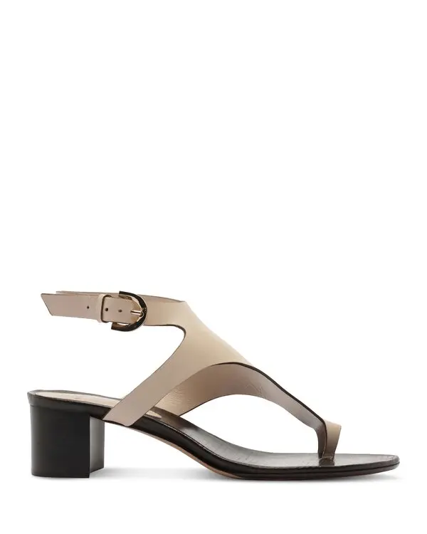 ALEXANDRE BIRMAN Eliah Block Heel Sandals - Shell