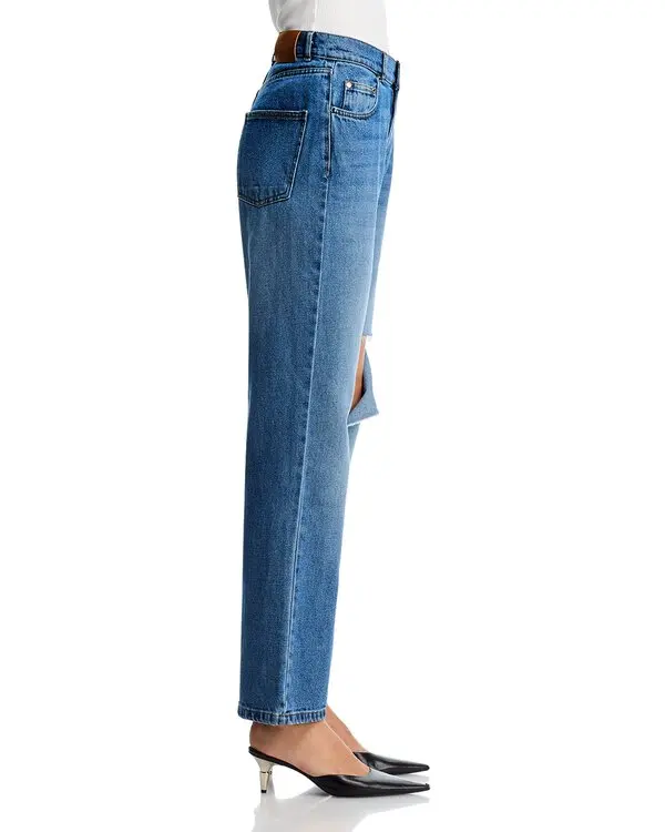 Rokh Ripped Straight Jeans