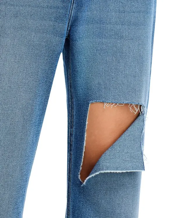 Rokh Ripped Straight Jeans