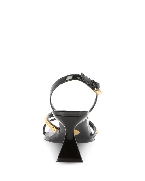 Stella McCartney Elsa Chain Strap Sandals - Black