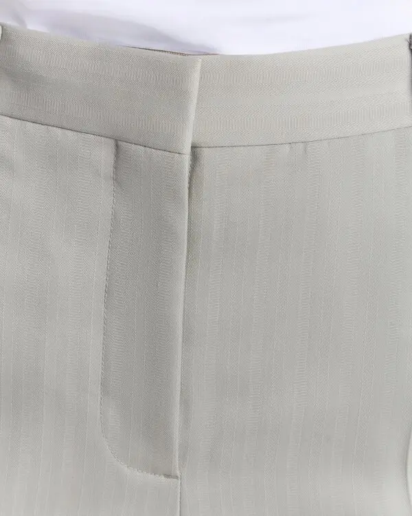 Stella McCartney Low Rise Bootcut Stripe Pants - Sage