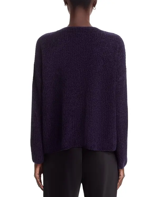 Eileen Fisher V Neck Sweater - Aubergine