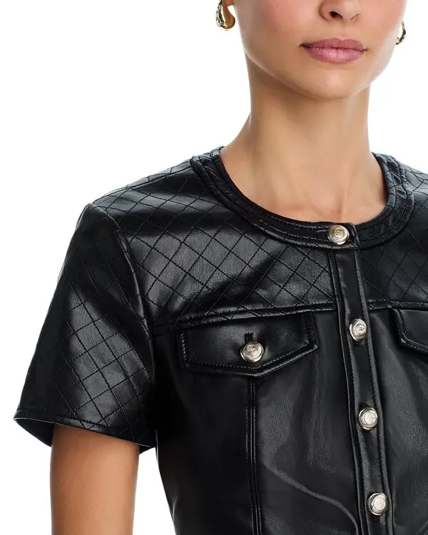 Cinq À Sept Quilted Layla Dress - Black
