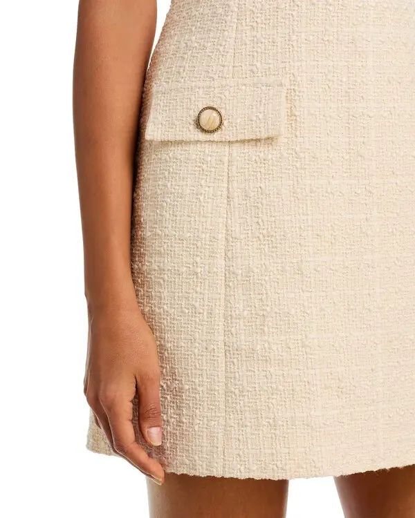 French Connection Structured Tweed Mini Dress