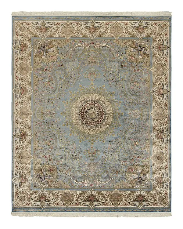 KENNETH MINK Majestic Elegance Tabriz Area Rug, 4' X 6 - Blue