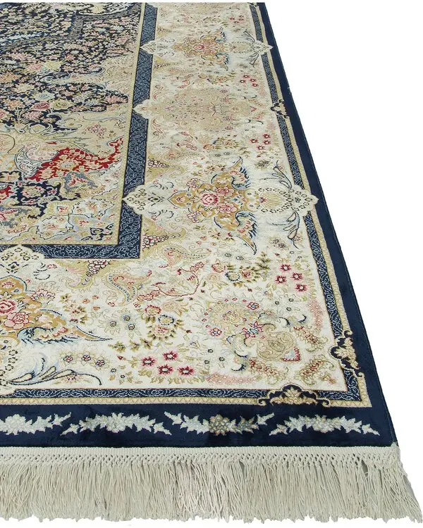 KENNETH MINK Majestic Elegance Tabriz Area Rug, 4' X 6 - Navy