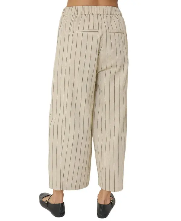 Central Park West Rose Mid-rise Pleated Straight Pant