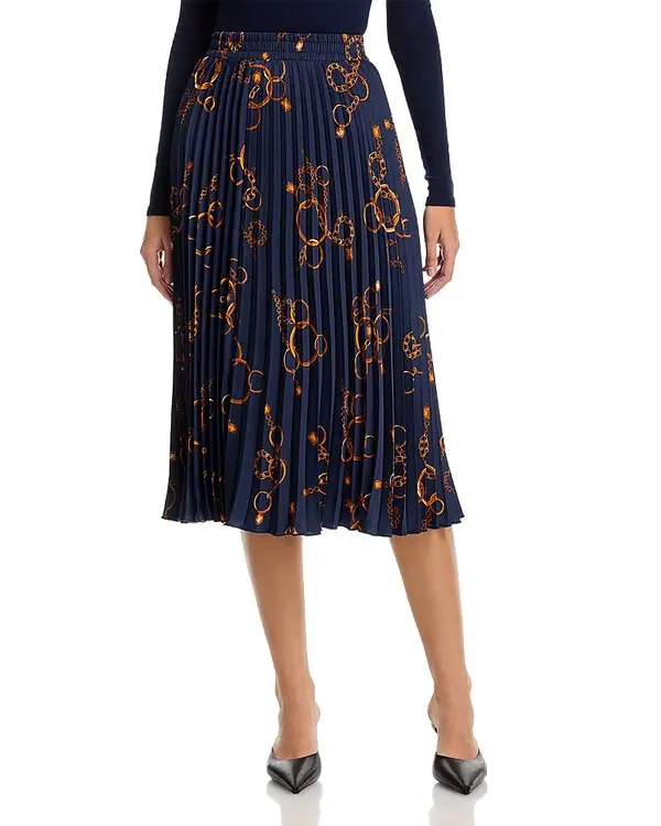 T Tahari Pleated Pull-on Skirt