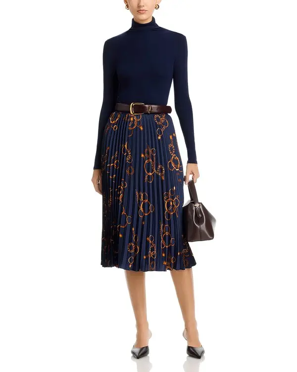 T Tahari Pleated Pull-on Skirt