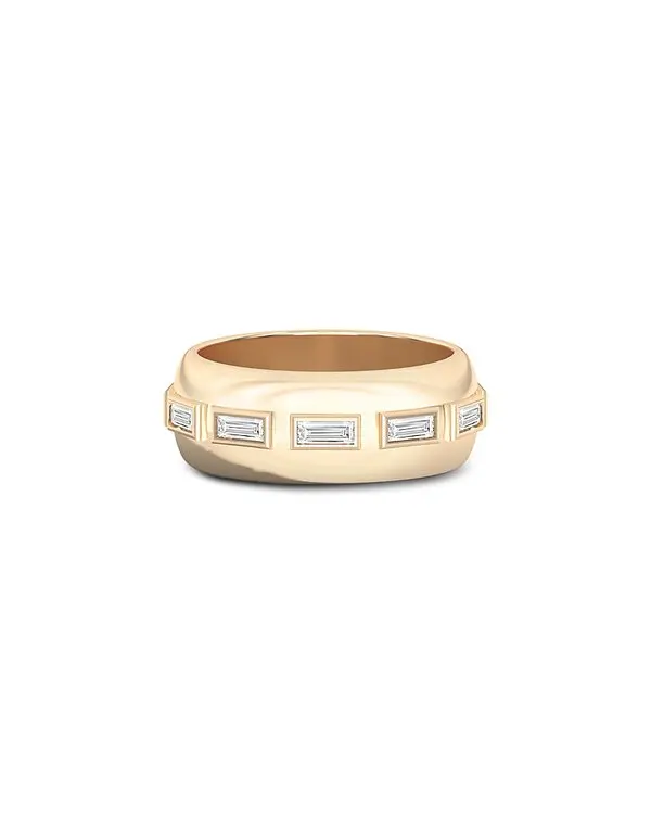 SHAHLA KARIMI 0.67 Tcw Lab Grown Diamond 14k Yellow Cigar Band - Gold