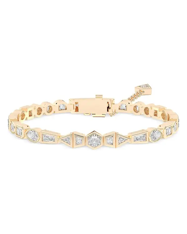 SHAHLA KARIMI 14k Yellow Lab Grown Diamond Azadi Tennis Bracelet - Gold