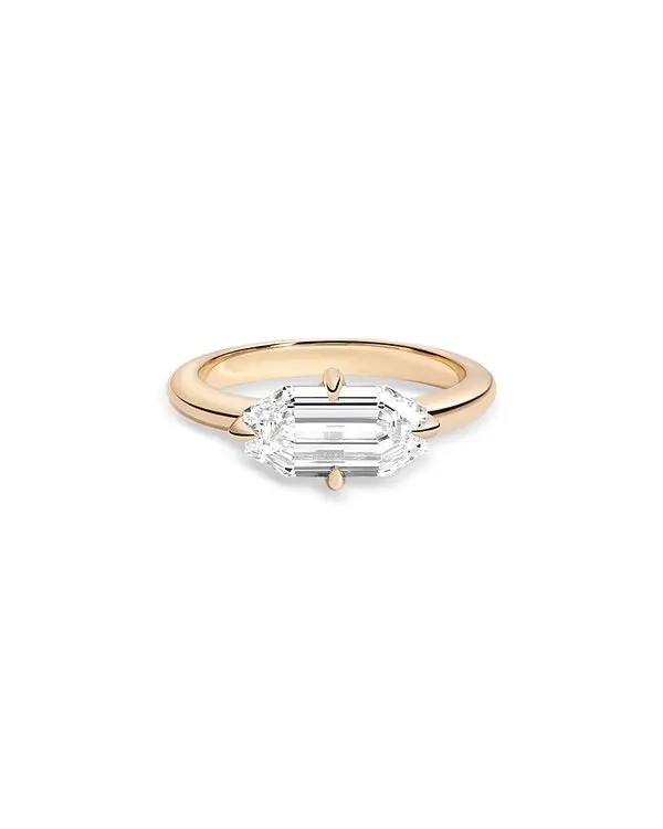 SHAHLA KARIMI 14k Yellow Lab Grown Diamond Octagon Ring - Gold