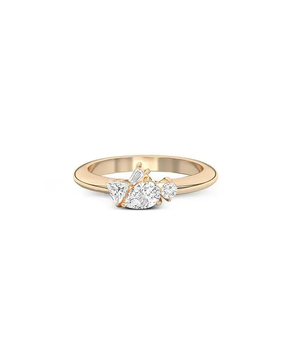 SHAHLA KARIMI Luxe Collection Lab Grown Diamond Gaudi Mosaic Ring - Gold