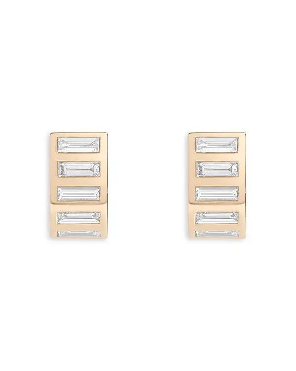 SHAHLA KARIMI 14k Yellow Lab Grown Diamond Hoop Earrings - Gold