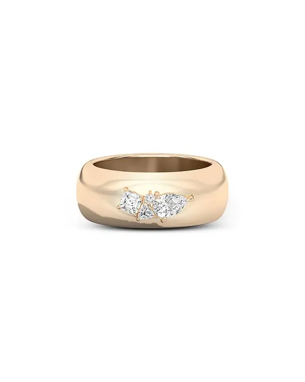 SHAHLA KARIMI Luxe Collection Lab Grown Diamond Cigar Band - Gold