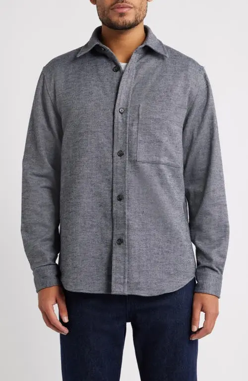 BOSS Owen Relaxed Fit Cotton Button-up Shirt - Silver