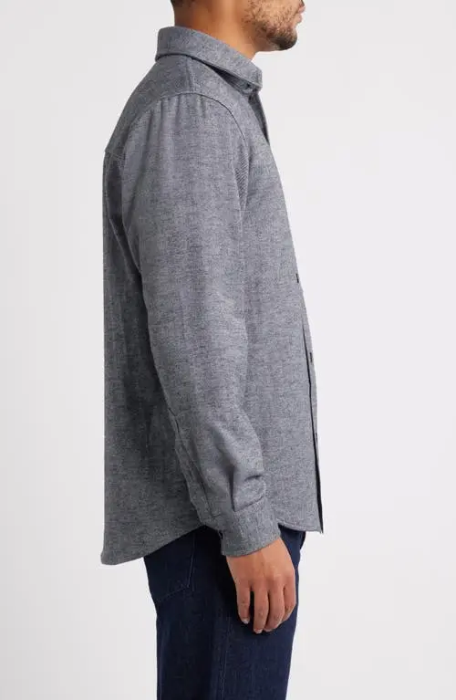 BOSS Owen Relaxed Fit Cotton Button-up Shirt - Silver