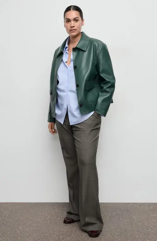 Mango Belted Pleated Straight-leg Pants - Brown