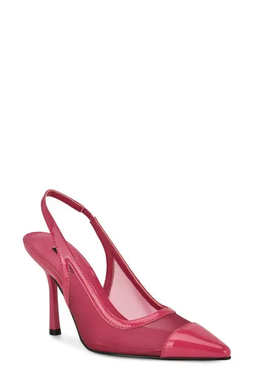 Nine West Jermain Slingback Pointed Toe Pump - Medium Pink