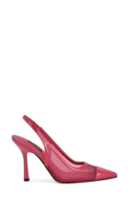 Nine West Jermain Slingback Pointed Toe Pump - Medium Pink